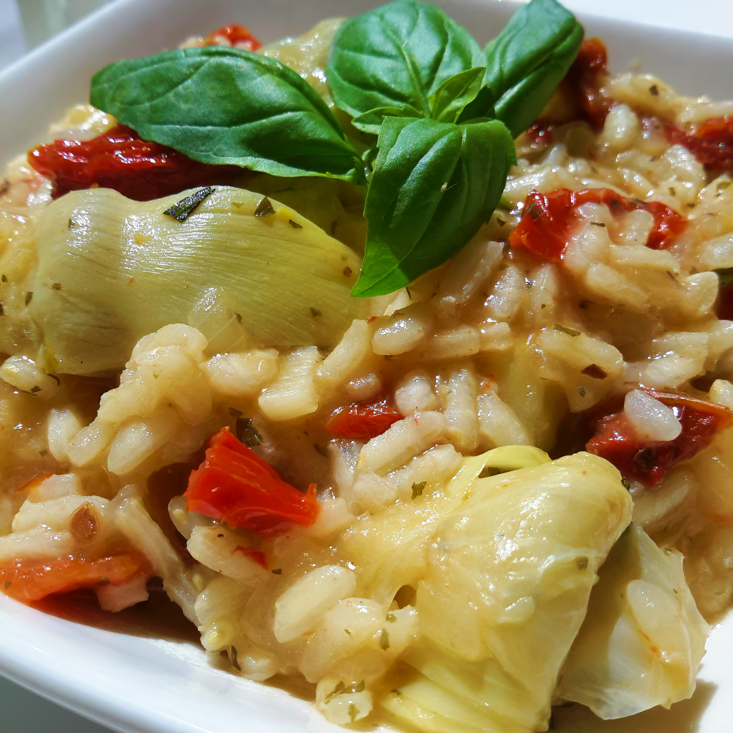 Artichoke and Sun-dried Tomato Risotto | Cilantro and Citronella