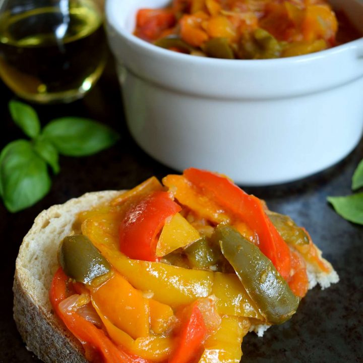 Peperonata: Stewed Bell Peppers - Cilantro and Citronella