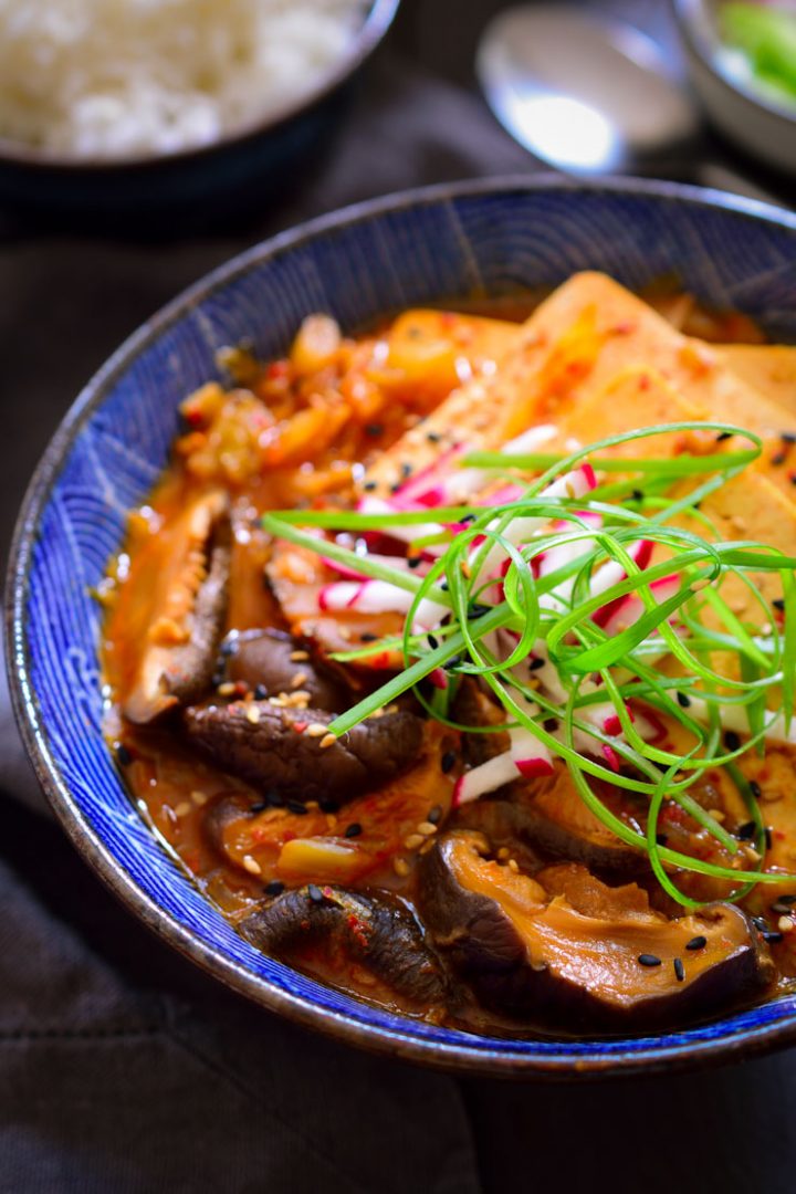 Vegan Kimchi Stew - Cilantro and Citronella