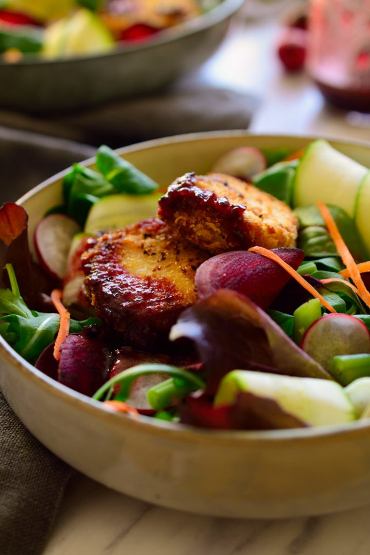 Vegan Goat Cheese Salad - Cilantro and Citronella