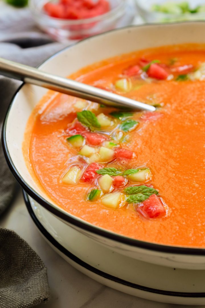 Watermelon Gazpacho - Cilantro and Citronella