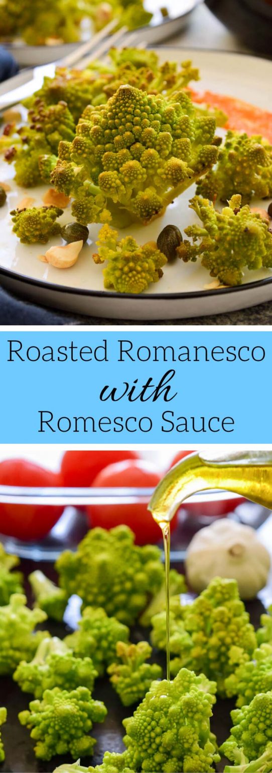 Roasted Romanesco with Romesco Sauce - Cilantro and Citronella