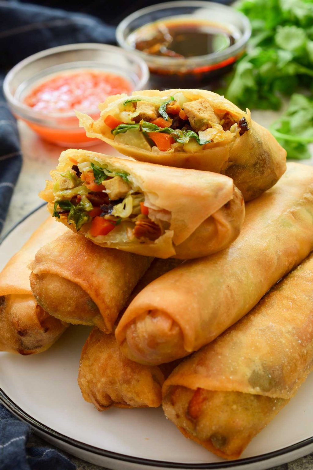 Vegetable Spring Rolls - Cilantro and Citronella